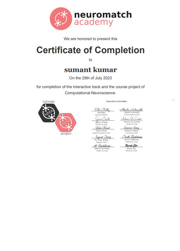 Sumant Kumar on LinkedIn: #computationalbiology #neuroscience Sumant Kumar on LinkedIn: #computationalbiology #neuroscience