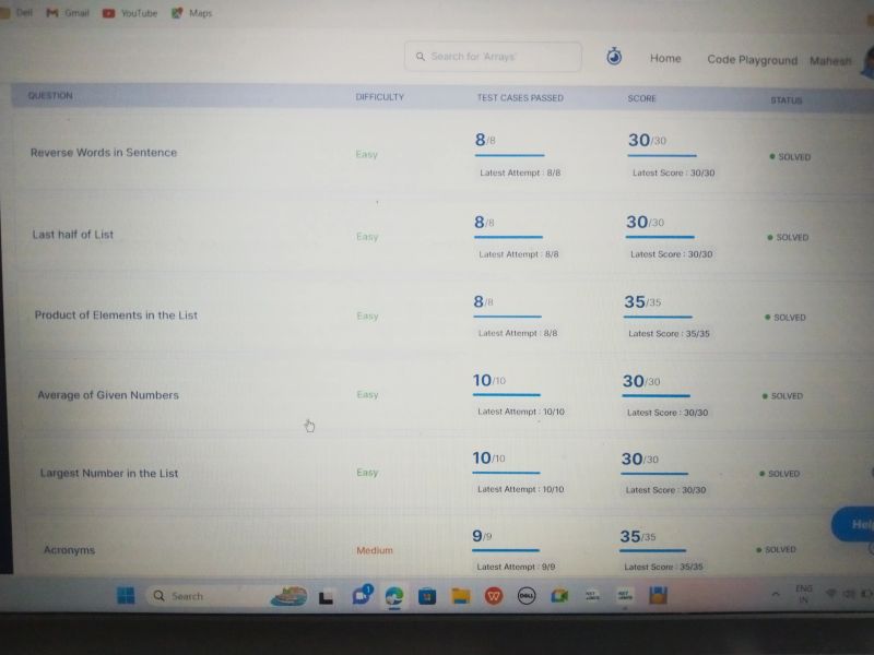 Mahesh Dasari on LinkedIn: #consistency #python #coding #nxtwave Mahesh Dasari on LinkedIn: #consistency #python #coding #nxtwave