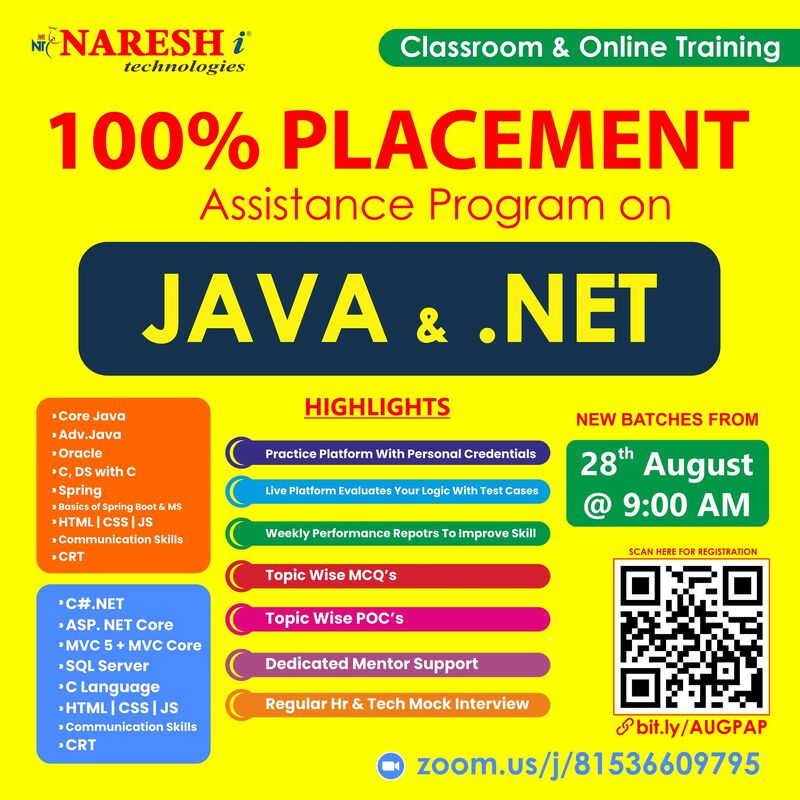 NareshIT on LinkedIn: #java #corejava #oracle #clanguage #html # ... NareshIT on LinkedIn: #java #corejava #oracle #clanguage #html # ...