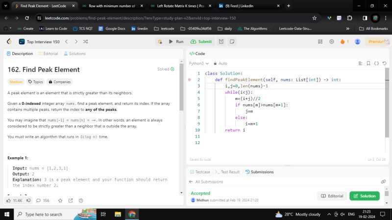 Midhun C on LinkedIn: #100daysofcodechallenge #geeksforgeeks #leetcode ... Midhun C on LinkedIn: #100daysofcodechallenge #geeksforgeeks #leetcode ...