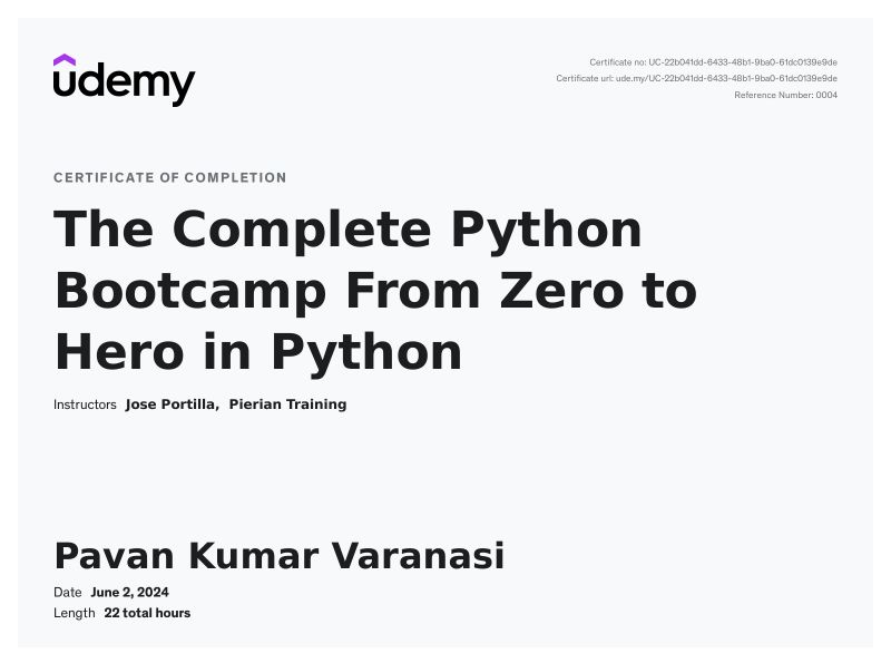 Pavan Kumar Varanasi on LinkedIn: #pythonbootcamp #thanksbgsw Pavan Kumar Varanasi on LinkedIn: #pythonbootcamp #thanksbgsw