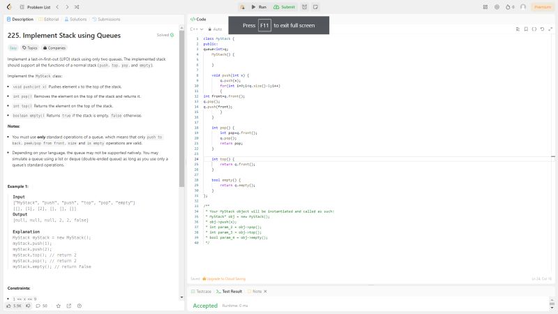 Kailash Joshi on LinkedIn: @leetcode 225 Implement stack using queues. Kailash Joshi on LinkedIn: @leetcode 225 Implement stack using queues.
