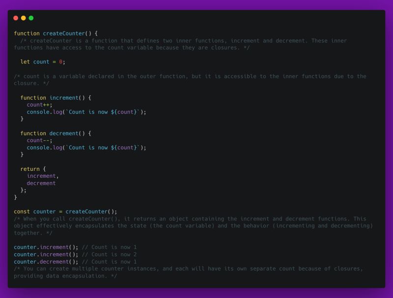 Mary Chukwuma on LinkedIn: #javascript #closures #webdevelopment # ... Mary Chukwuma on LinkedIn: #javascript #closures #webdevelopment # ...