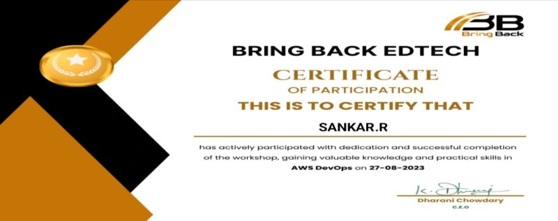 SANKAR R on LinkedIn: I'm thrilled to announce that I have completed ... SANKAR R on LinkedIn: I'm thrilled to announce that I have completed ...