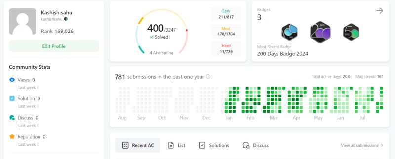Kashish Sahu on LinkedIn: #leetcode #coding #achievement Kashish Sahu on LinkedIn: #leetcode #coding #achievement