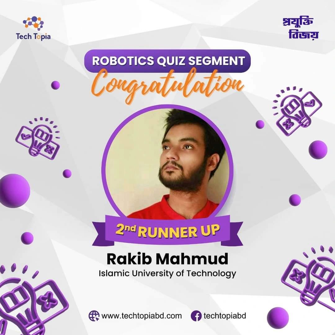 Secured 3rd place in Robotics Quiz contest | Rakib Mahmud posted on the ... Secured 3rd place in Robotics Quiz contest | Rakib Mahmud posted on the ...
