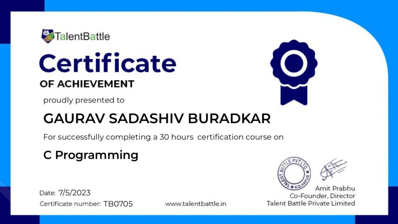 Gaurav Buradkar on LinkedIn: #c #programming #coding #connections Gaurav Buradkar on LinkedIn: #c #programming #coding #connections