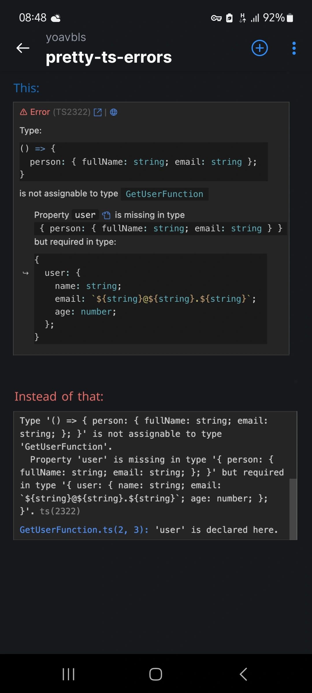 Mohammad Zolfaghari on LinkedIn: #vscode #typescript #error #humanreadable Mohammad Zolfaghari on LinkedIn: #vscode #typescript #error #humanreadable