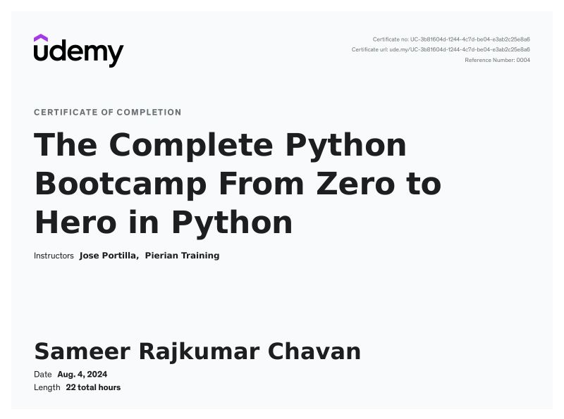 Sameer Chavan on LinkedIn: #python #coding Sameer Chavan on LinkedIn: #python #coding