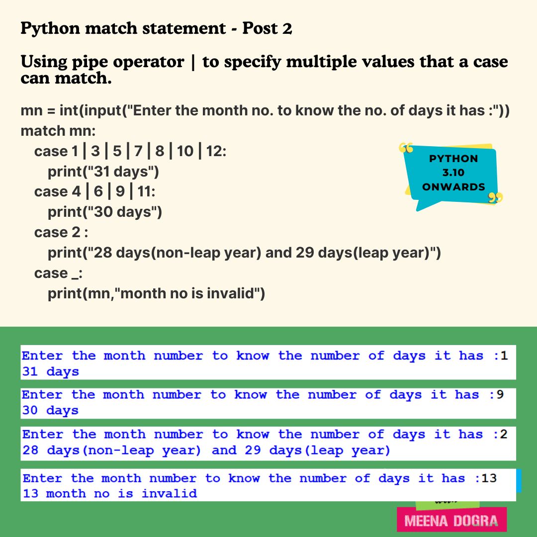 Meena Dogra on LinkedIn: #python #pythonforbeginners #pythonprogramming ... Meena Dogra on LinkedIn: #python #pythonforbeginners #pythonprogramming ...