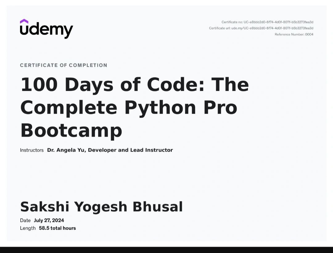 Sakshi Bhusal on LinkedIn: #100daysofcode #python #learningneverstops # ... Sakshi Bhusal on LinkedIn: #100daysofcode #python #learningneverstops # ...