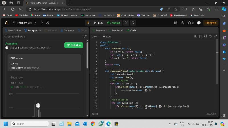Pooja Sri on LinkedIn: #100daysofcode #leetcode #problemsolving ... Pooja Sri on LinkedIn: #100daysofcode #leetcode #problemsolving ...