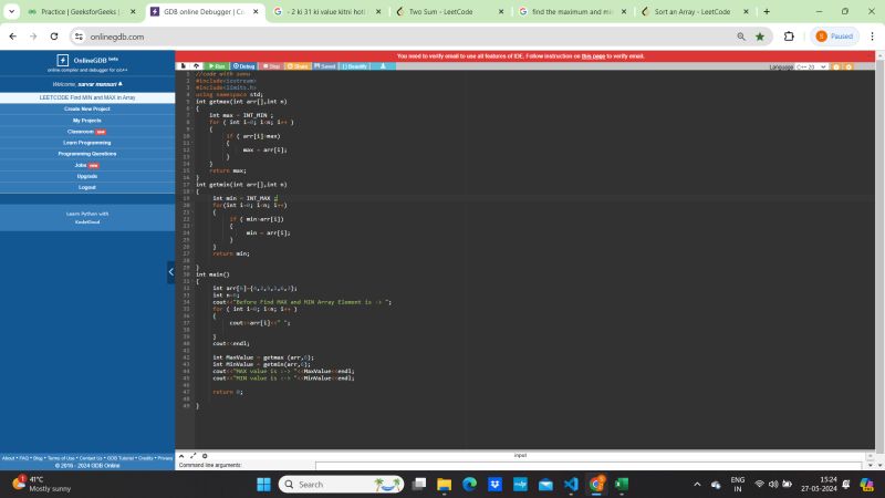How to find MinMax for integers | Sarvar Mansuri posted on the topic ... How to find MinMax for integers | Sarvar Mansuri posted on the topic ...