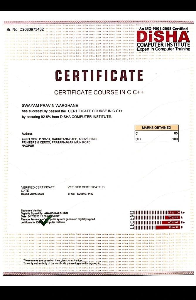 Swayam Warghane on LinkedIn: #cprogramming #cpp #softwareengineering # ... Swayam Warghane on LinkedIn: #cprogramming #cpp #softwareengineering # ...