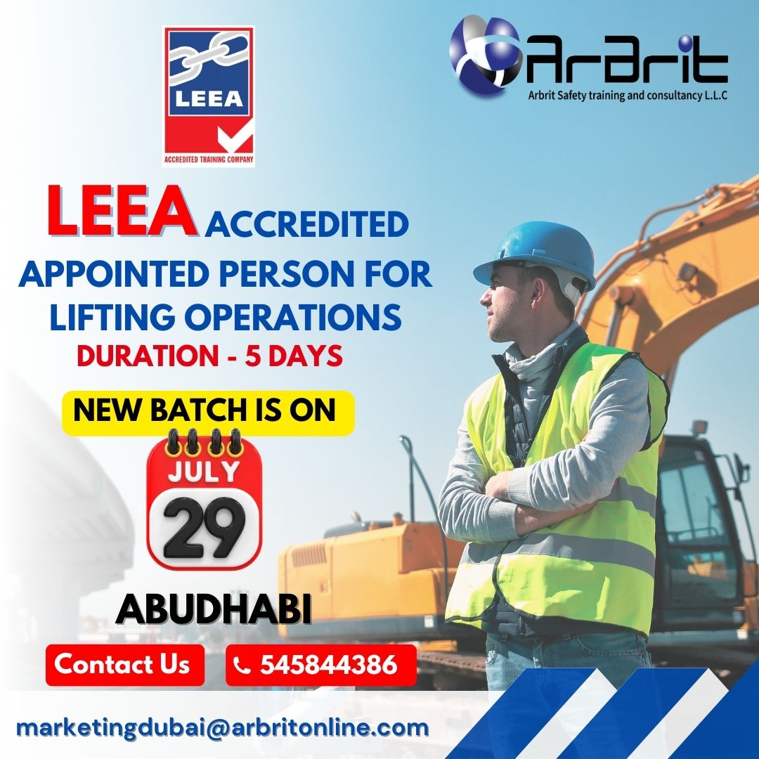 Afshan Arbrit on LinkedIn: #leea #liftingoperations #training # ... Afshan Arbrit on LinkedIn: #leea #liftingoperations #training # ...