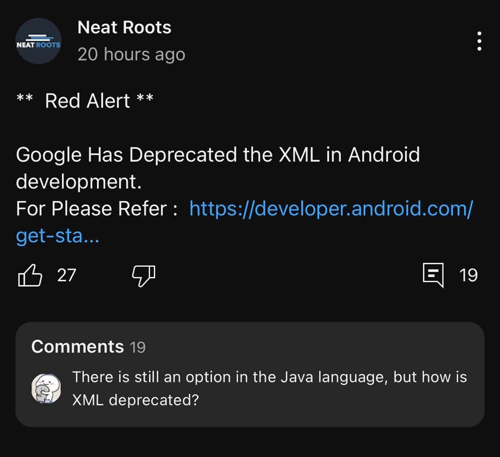 Dixit Kumar on LinkedIn: #android #xml #kotlin #jetpackcompose # ... Dixit Kumar on LinkedIn: #android #xml #kotlin #jetpackcompose # ...