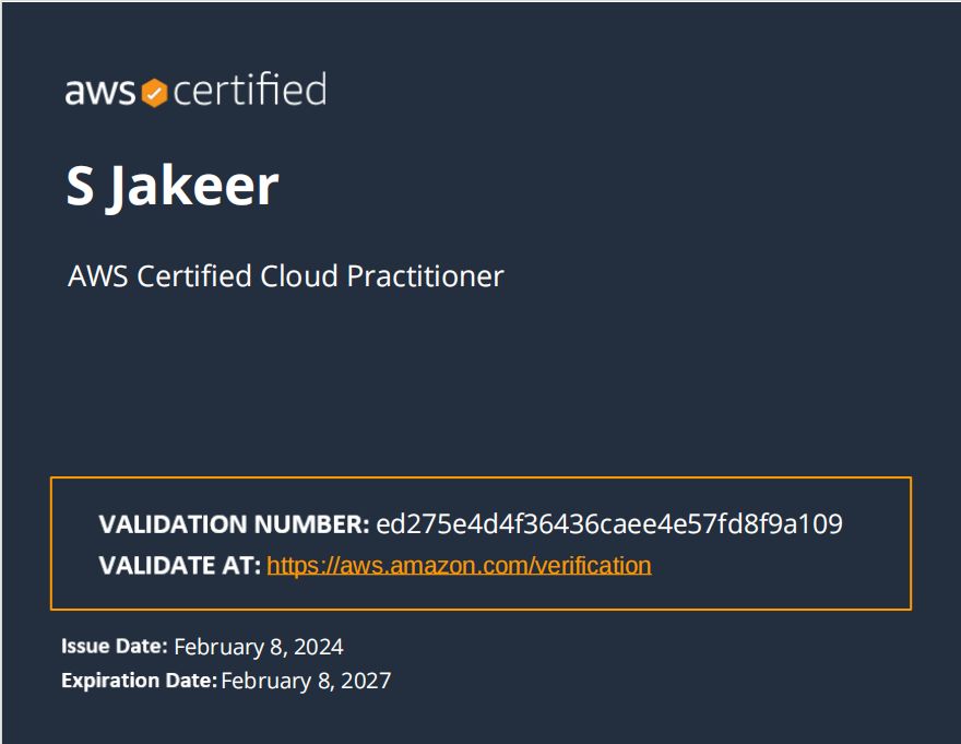 shaik jakeer on LinkedIn: #aws #cloudcertified #awscloud # ... shaik jakeer on LinkedIn: #aws #cloudcertified #awscloud # ...