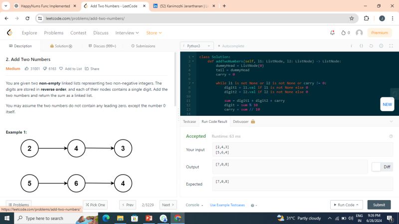 Kanimozhi Janarthanan on LinkedIn: #100daysofcode #python #linkedlists ... Kanimozhi Janarthanan on LinkedIn: #100daysofcode #python #linkedlists ...