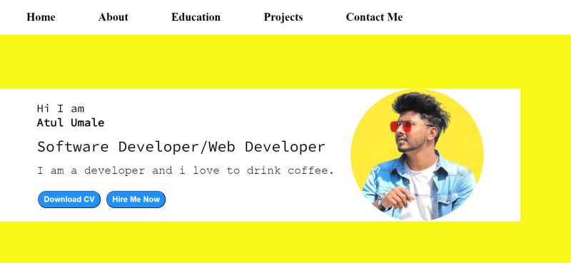 Atul Umale on LinkedIn: Create Personal Portfolio Website Using HTML ... Atul Umale on LinkedIn: Create Personal Portfolio Website Using HTML ...
