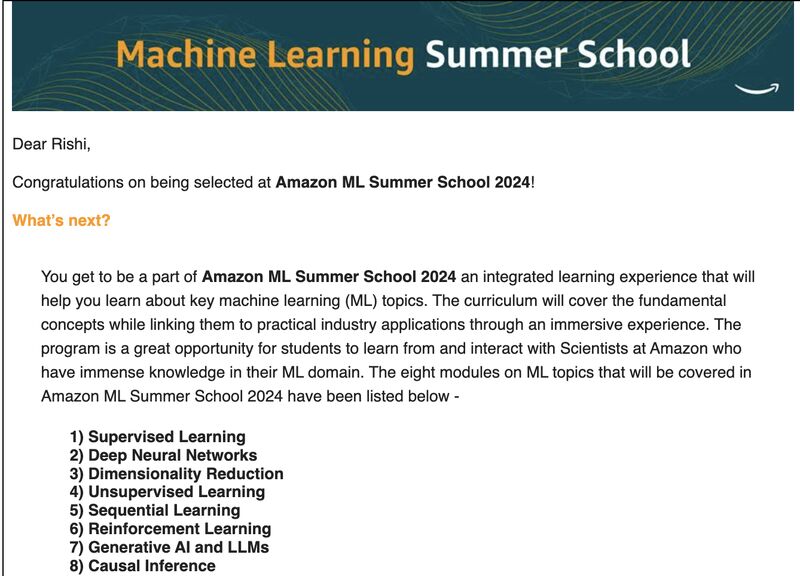Rishi Raj on LinkedIn: #amazonmlsummerschool #machinelearning # ... Rishi Raj on LinkedIn: #amazonmlsummerschool #machinelearning # ...