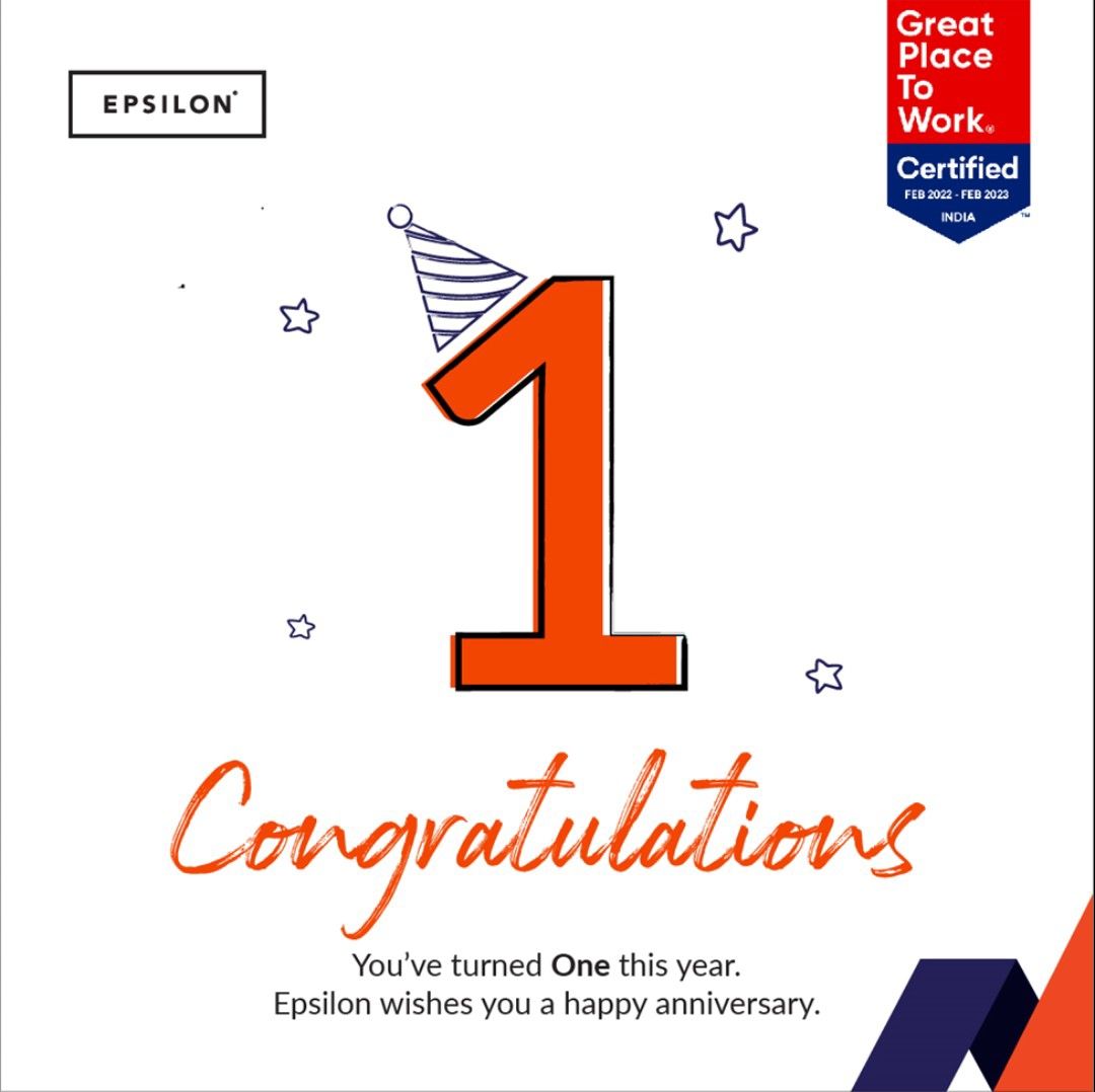 Vaibhav Khadse on LinkedIn: #workanniversary #teamepsilon #greatful Vaibhav Khadse on LinkedIn: #workanniversary #teamepsilon #greatful