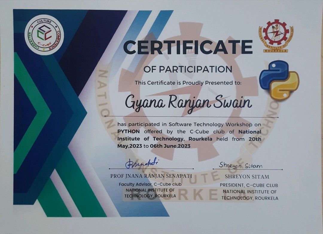 GYANA RANJAN SWAIN on LinkedIn: #connections #nitr #python GYANA RANJAN SWAIN on LinkedIn: #connections #nitr #python