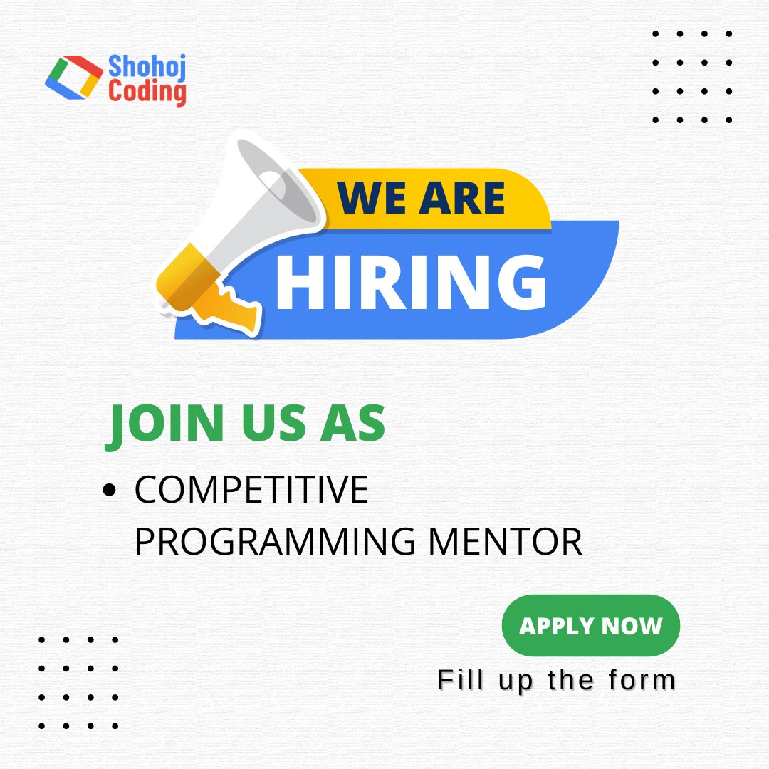Shohoj Coding on LinkedIn: Shohoj Coding is an online-based Competitive ... Shohoj Coding on LinkedIn: Shohoj Coding is an online-based Competitive ...