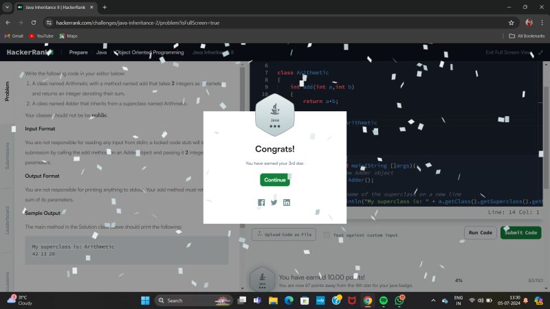 Muskan Agarwal on LinkedIn: #hackerrank #java Muskan Agarwal on LinkedIn: #hackerrank #java