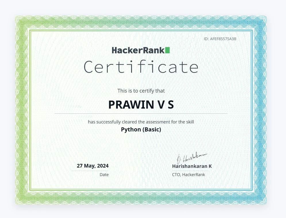 Prawin V S on LinkedIn: #python #programming #coding #learning Prawin V S on LinkedIn: #python #programming #coding #learning