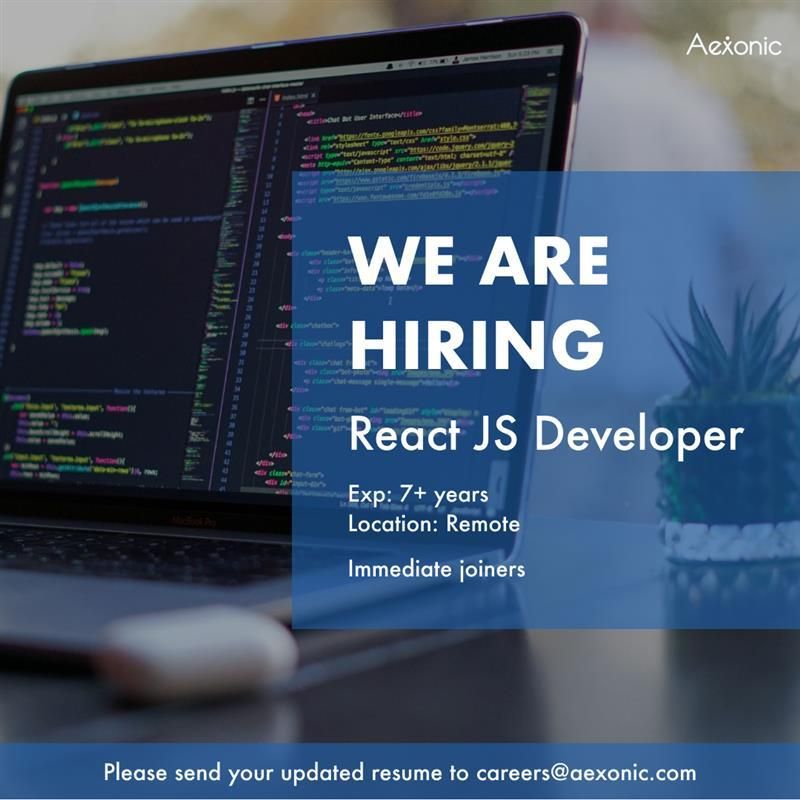 Aexonic on LinkedIn: #reactjs #reactdeveloper #frontenddeveloper # ... Aexonic on LinkedIn: #reactjs #reactdeveloper #frontenddeveloper # ...