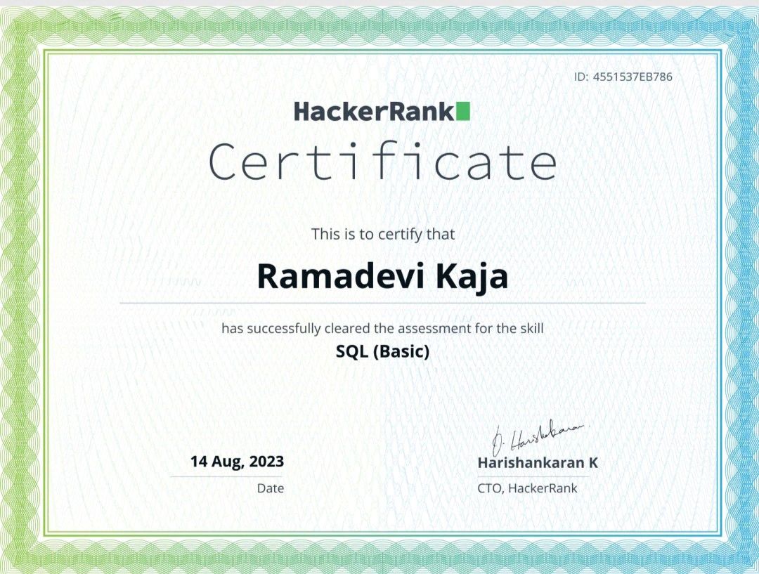 Ramadevi kaja on LinkedIn: #sql Ramadevi kaja on LinkedIn: #sql