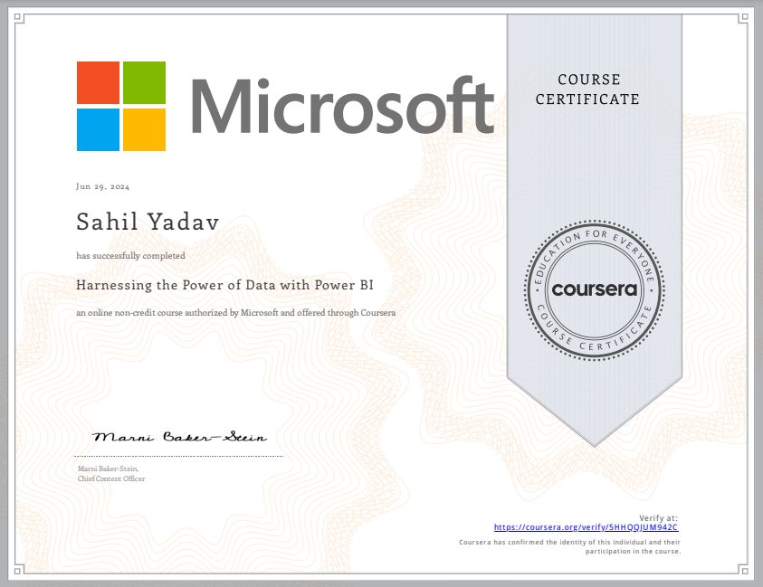 Sahil Yadav on LinkedIn: #powerbi #dataanalytics #microsoft #coursera Sahil Yadav on LinkedIn: #powerbi #dataanalytics #microsoft #coursera