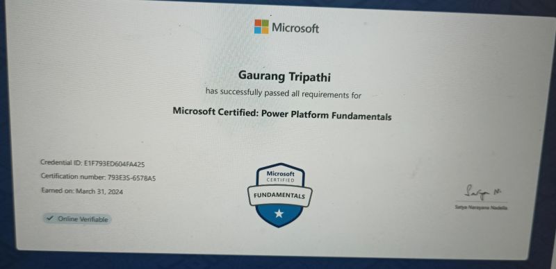 Earned PL-900 certification with Power Platform skills | Gaurang ... Earned PL-900 certification with Power Platform skills | Gaurang ...