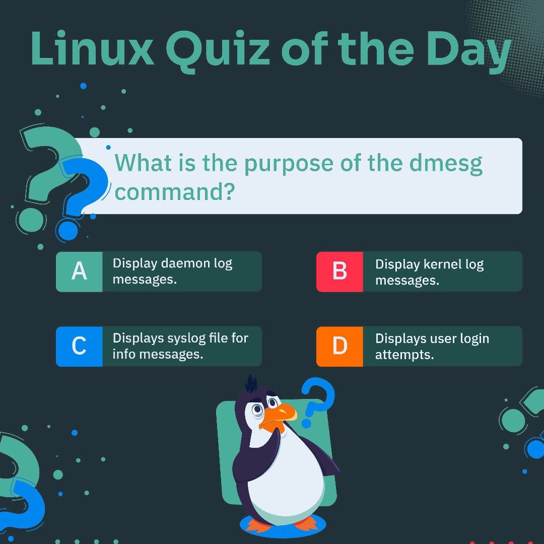 Rao Shahzaib on LinkedIn: Linux Quiz of the Day! Test your Linux ... Rao Shahzaib on LinkedIn: Linux Quiz of the Day! Test your Linux ...