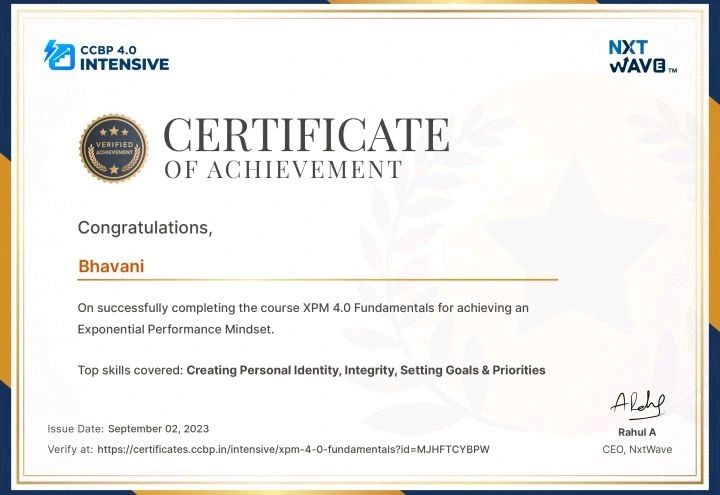 Bhavani Mallela on LinkedIn: #nxtwave #30daysofcodechallenge # ... Bhavani Mallela on LinkedIn: #nxtwave #30daysofcodechallenge # ...