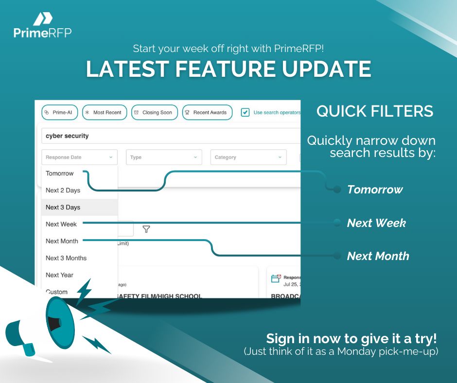 PrimeRFP on LinkedIn: #primerfp #procurement #aifilters #efficiency PrimeRFP on LinkedIn: #primerfp #procurement #aifilters #efficiency