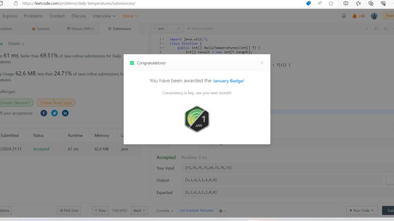 Yash Sharma on LinkedIn: #january2024 #leetcodestreak #java Yash Sharma on LinkedIn: #january2024 #leetcodestreak #java
