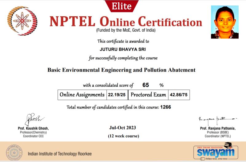 JUTURU BHAVYA SRI on LinkedIn: #nptel #nptel #onlint #certification # ... JUTURU BHAVYA SRI on LinkedIn: #nptel #nptel #onlint #certification # ...