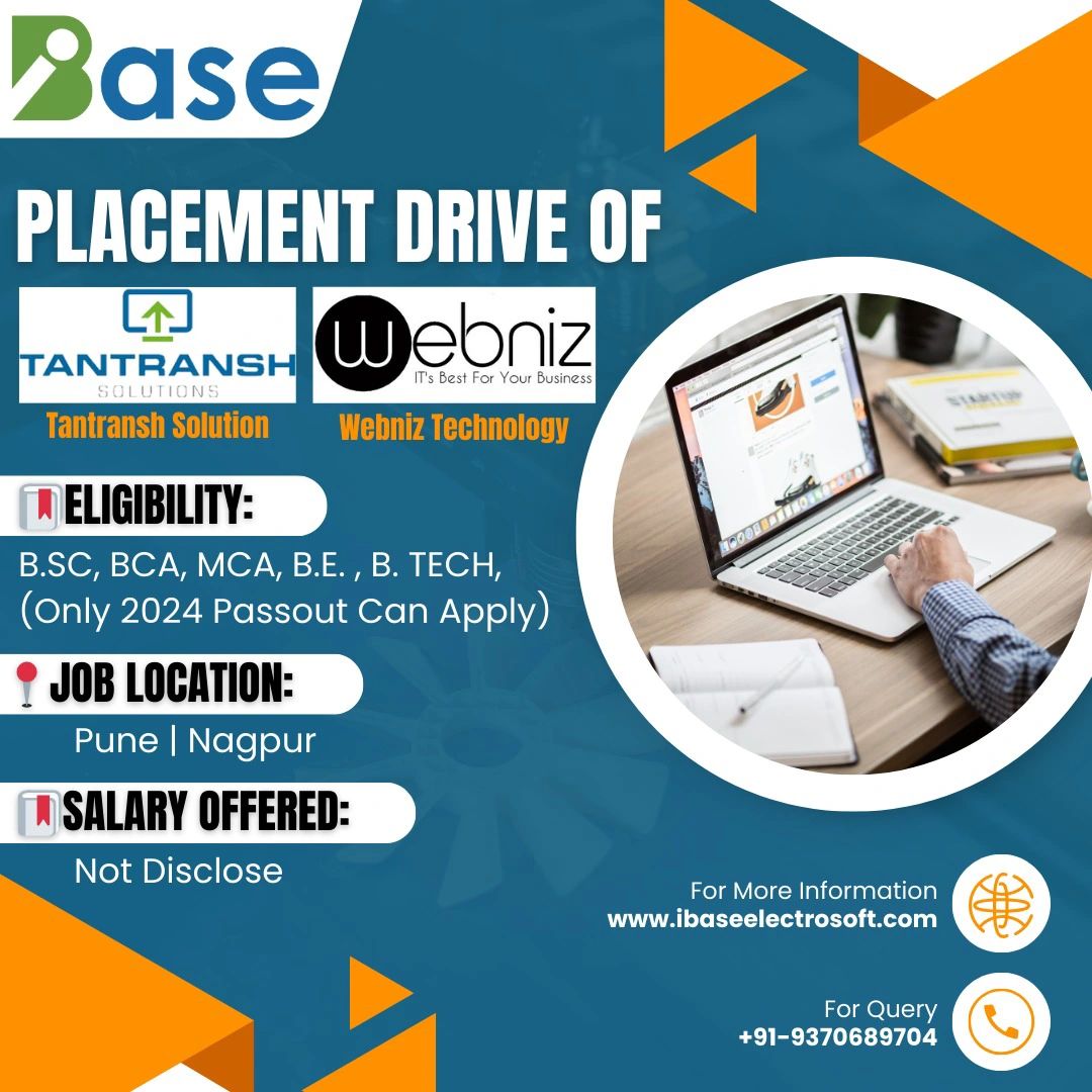 iBase Electrosoft LLP on LinkedIn: 🔖iBase Placement Update ... iBase Electrosoft LLP on LinkedIn: 🔖iBase Placement Update ...