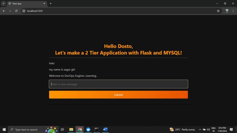 Sagar Giri on LinkedIn: #docker #devops #flask #mysql #project # ... Sagar Giri on LinkedIn: #docker #devops #flask #mysql #project # ...