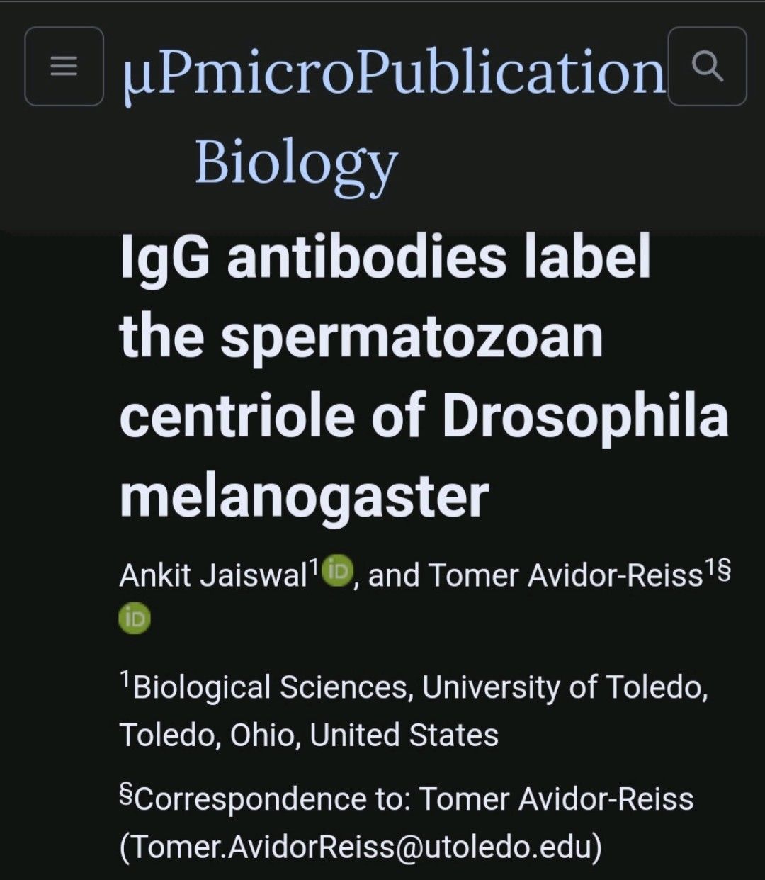 Ankit Jaiswal on LinkedIn: #micropublication #drosophila #antibody Ankit Jaiswal on LinkedIn: #micropublication #drosophila #antibody