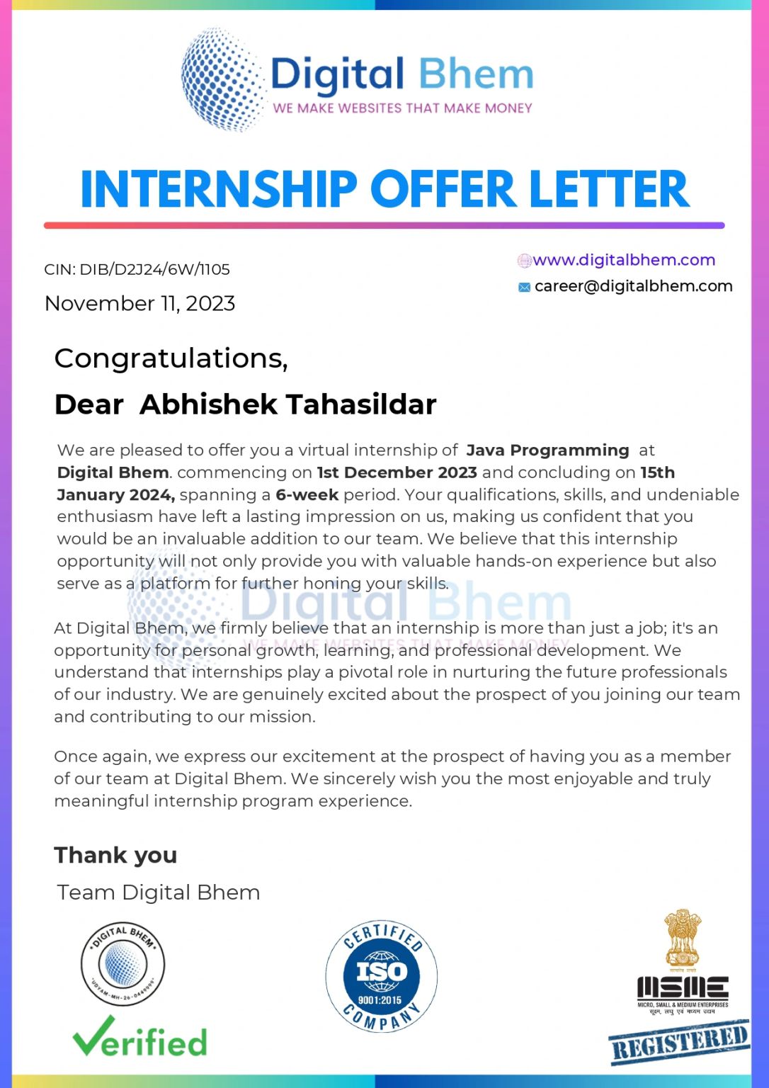 Abhishek Tahasildar on LinkedIn: #javaprogramming #digitalbhem # ... Abhishek Tahasildar on LinkedIn: #javaprogramming #digitalbhem # ...