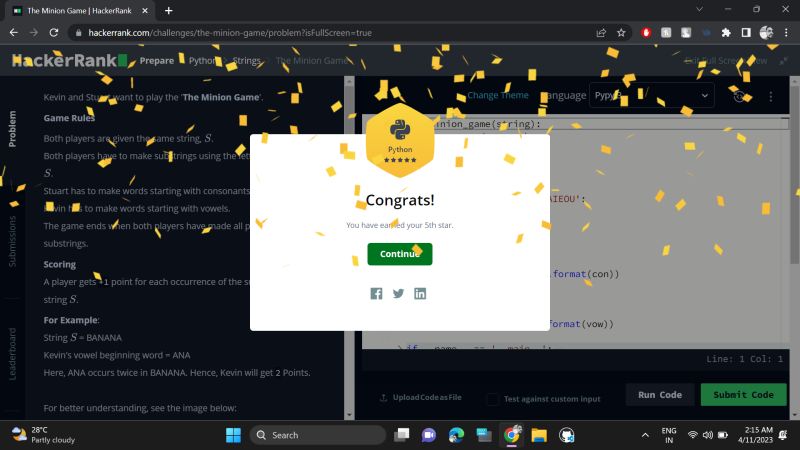 Pratik Bharadwaj on LinkedIn: #day24 #python #hackerrank Pratik Bharadwaj on LinkedIn: #day24 #python #hackerrank