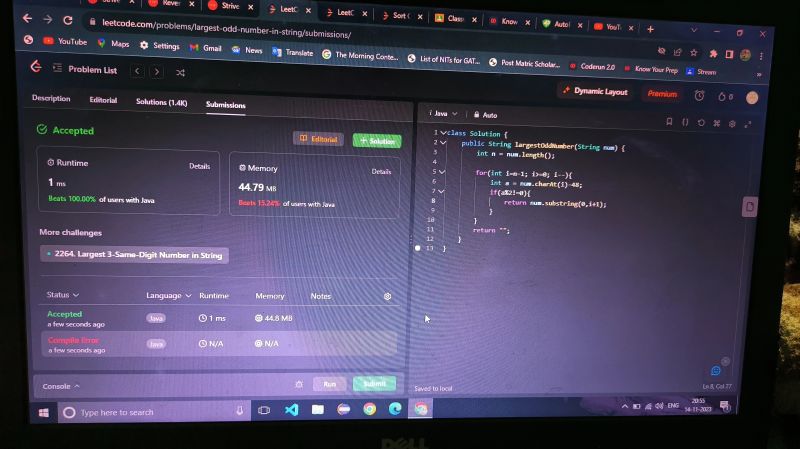 NILESH KUMAR on LinkedIn: #day44 #leetcode #50daysofcode # ... NILESH KUMAR on LinkedIn: #day44 #leetcode #50daysofcode # ...