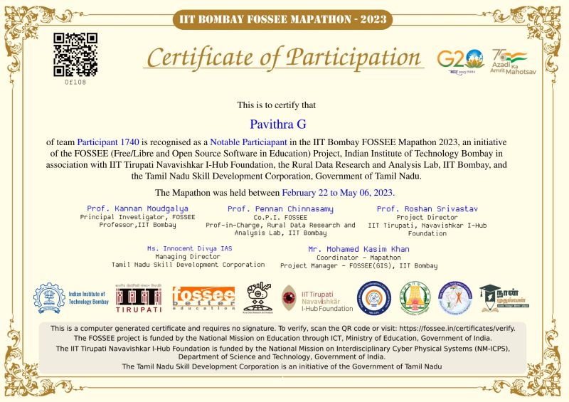 Pavithra G R on LinkedIn: #mapathon #iitbombay Pavithra G R on LinkedIn: #mapathon #iitbombay