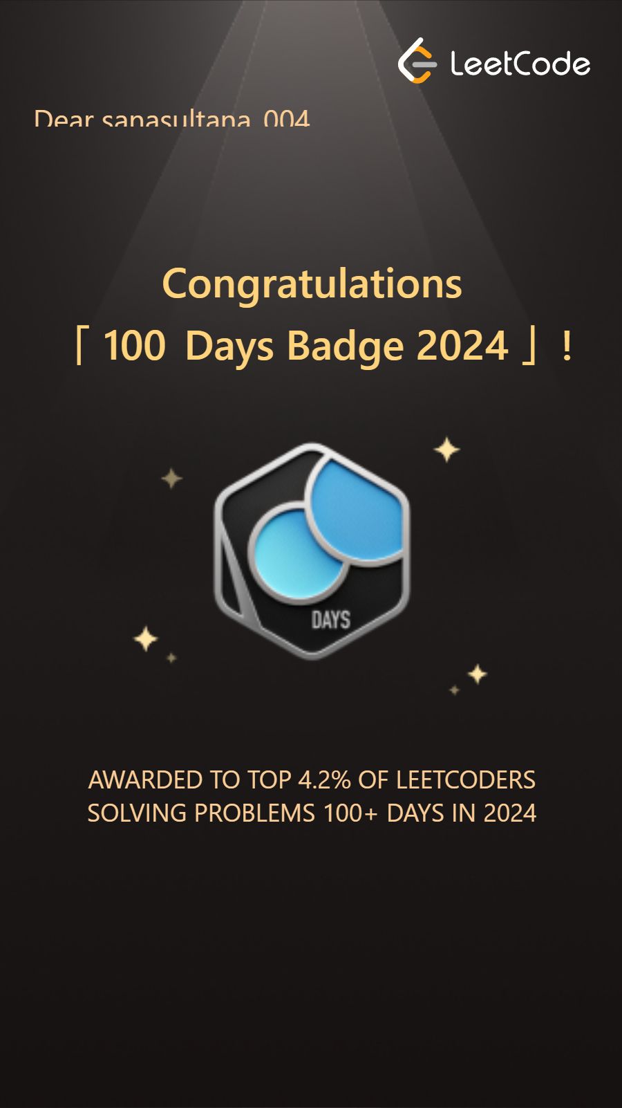 Sana Sultana on LinkedIn: #leetcode #codingchallenge #100daysofcode # ... Sana Sultana on LinkedIn: #leetcode #codingchallenge #100daysofcode # ...