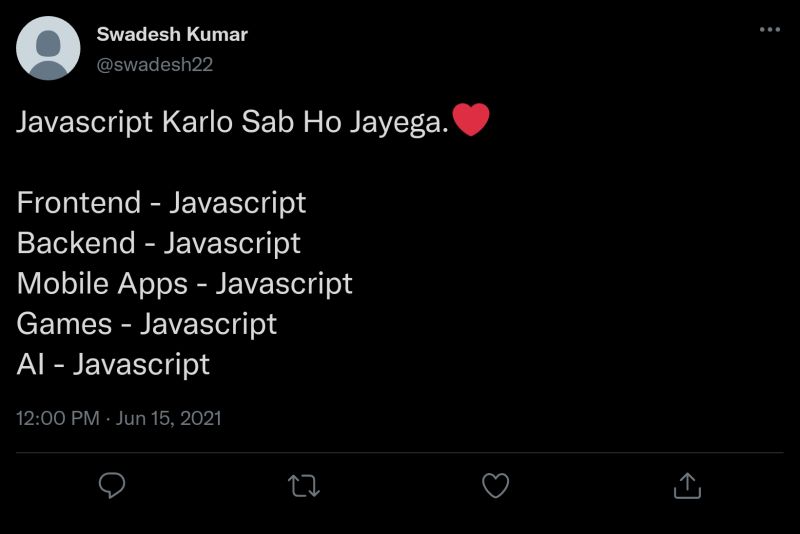 Swadesh Kumar on LinkedIn: #javascript #frontenddevelopment # ... Swadesh Kumar on LinkedIn: #javascript #frontenddevelopment # ...