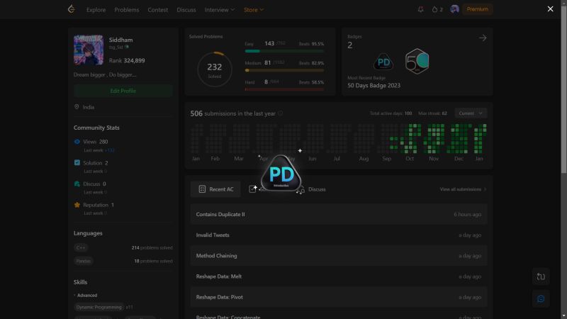 Siddham Jain on LinkedIn: #100daysofcode #codingjourney #leetcode # ... Siddham Jain on LinkedIn: #100daysofcode #codingjourney #leetcode # ...