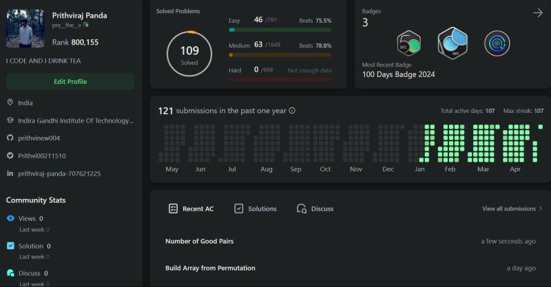 Prithviraj Panda on LinkedIn: #leetcode #codenewbie #dsa #cpp # ... Prithviraj Panda on LinkedIn: #leetcode #codenewbie #dsa #cpp # ...