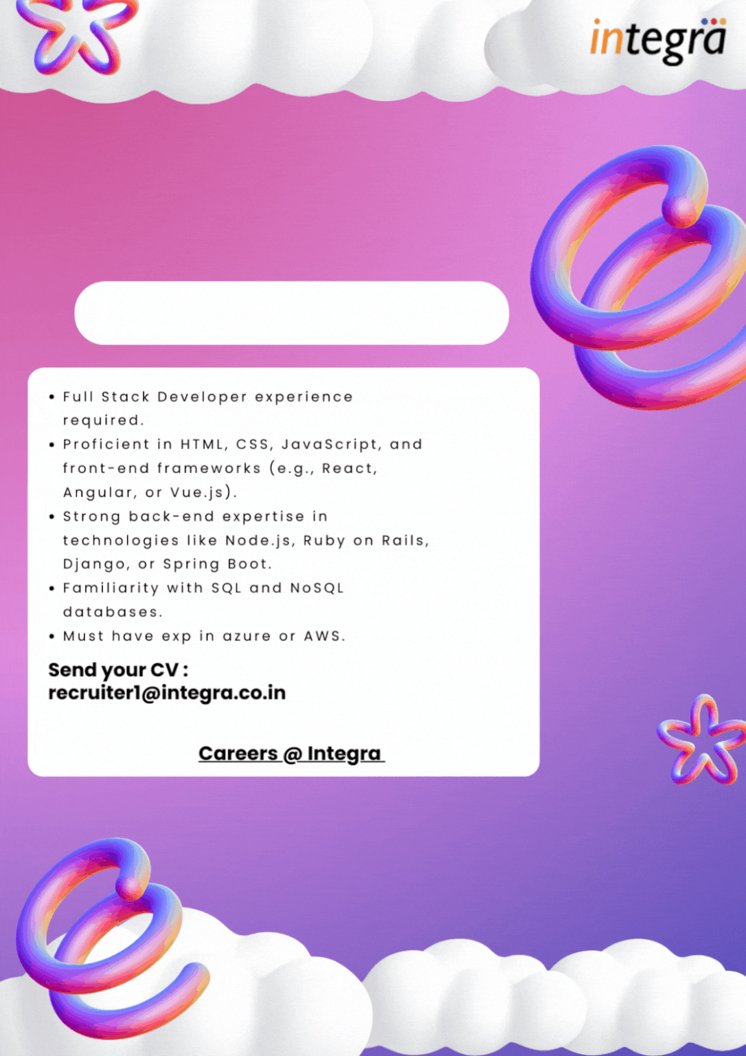 Levison R on LinkedIn: #hiring #postgresql #reactjs #nodejs # ... Levison R on LinkedIn: #hiring #postgresql #reactjs #nodejs # ...